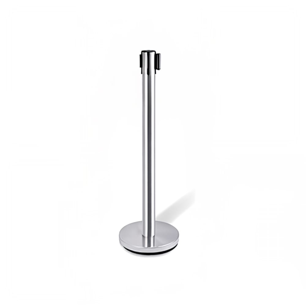 CSL 5800SS-BLK 36"H Portable Crowd Control Stanchion w/ 4 Way ...