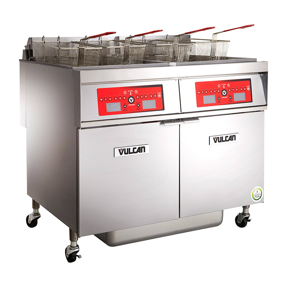 Vulcan 2ER85AF Electric Fryer - (2) 85 lb Vats, Floor Model, 208v/3ph