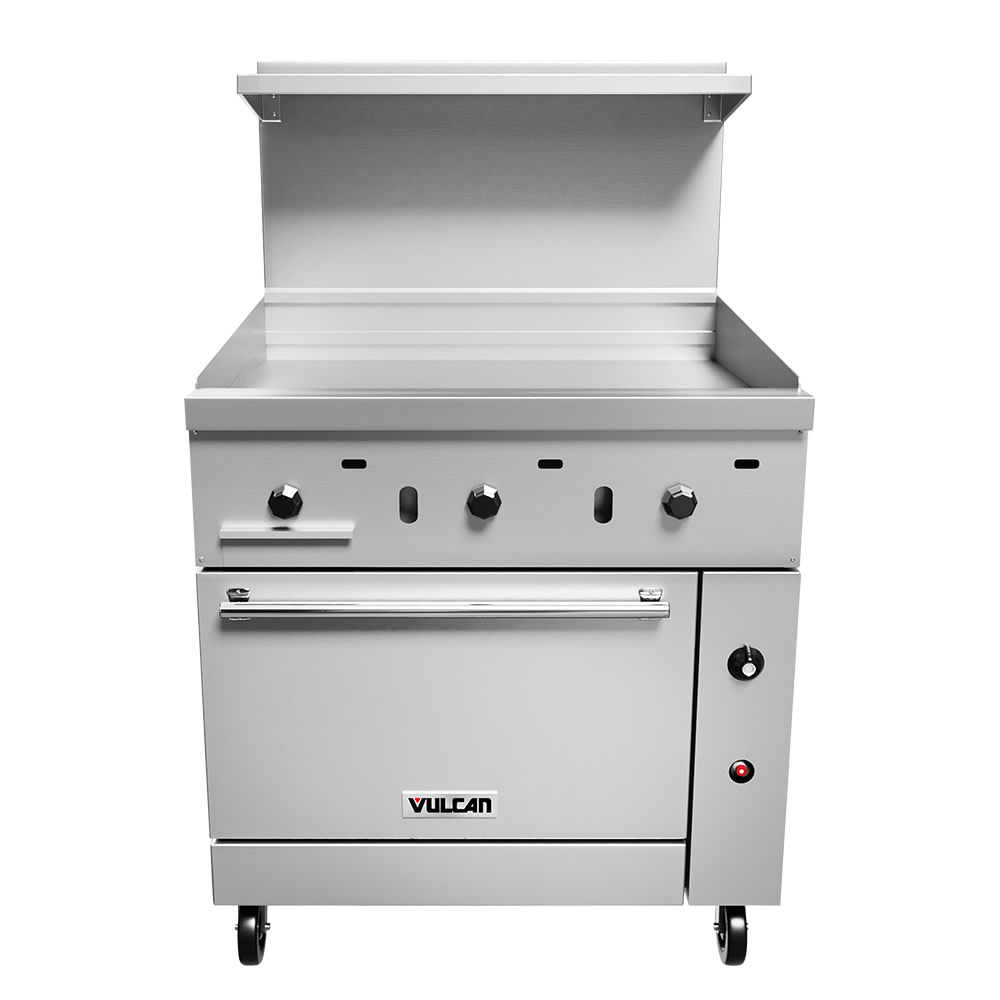 Vulcan 36C-36GT 36" Gas Range w/ Full Griddle & Convection Oven ...