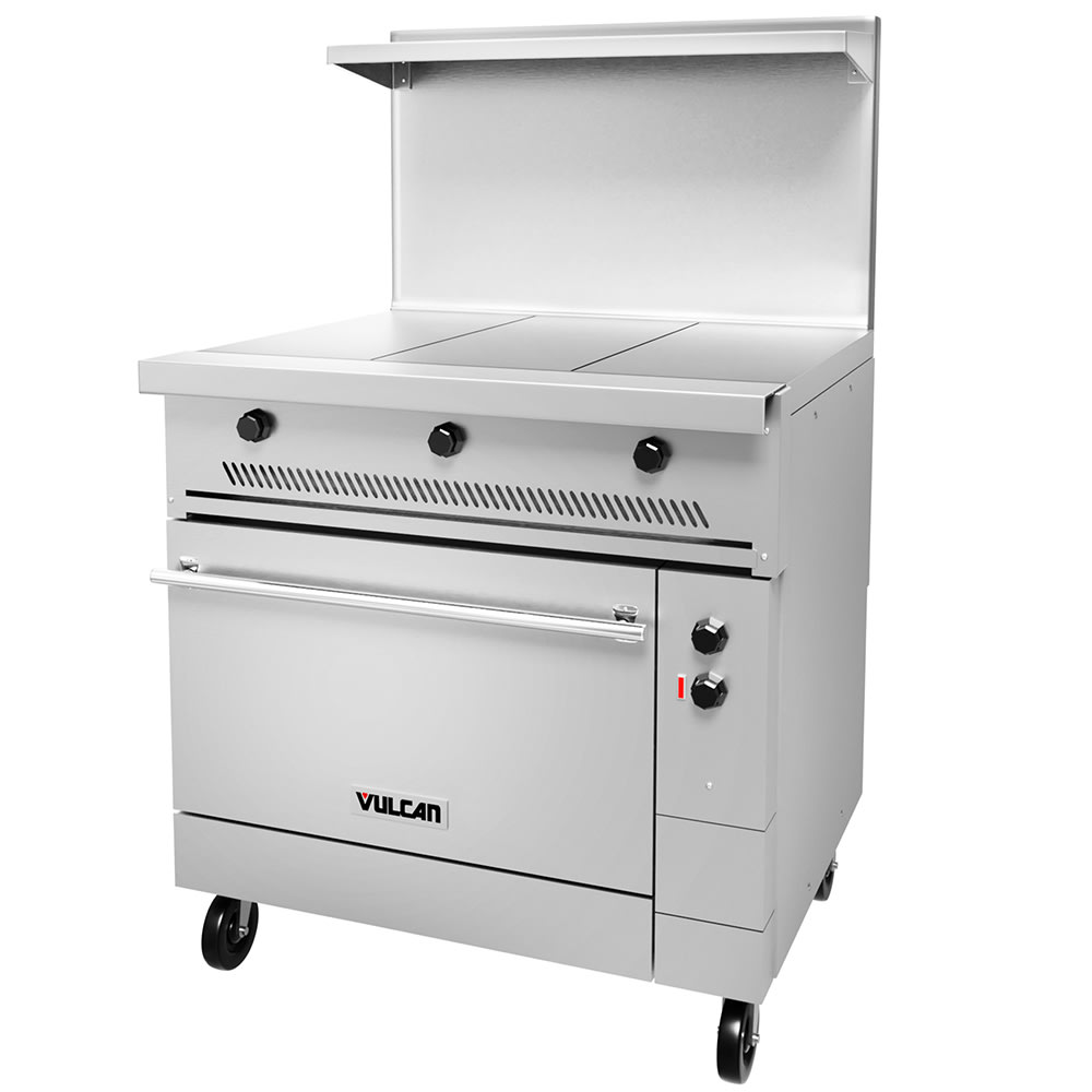 Vulcan EV36-S-3HT-480 36" Electric Range with (3) Hot Top, 480v/3ph