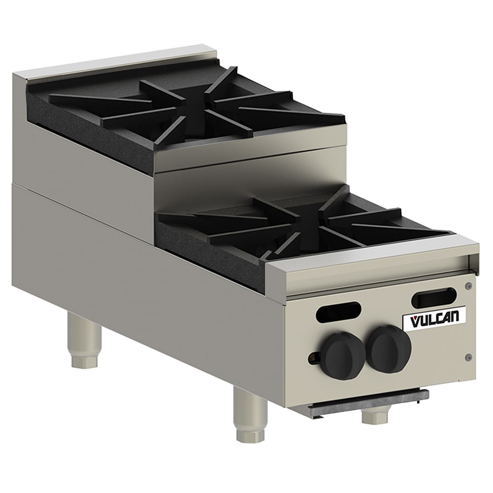 Vulcan VHP212U 12" Gas Hotplate w/ (2) Burners & Infinite Controls ...