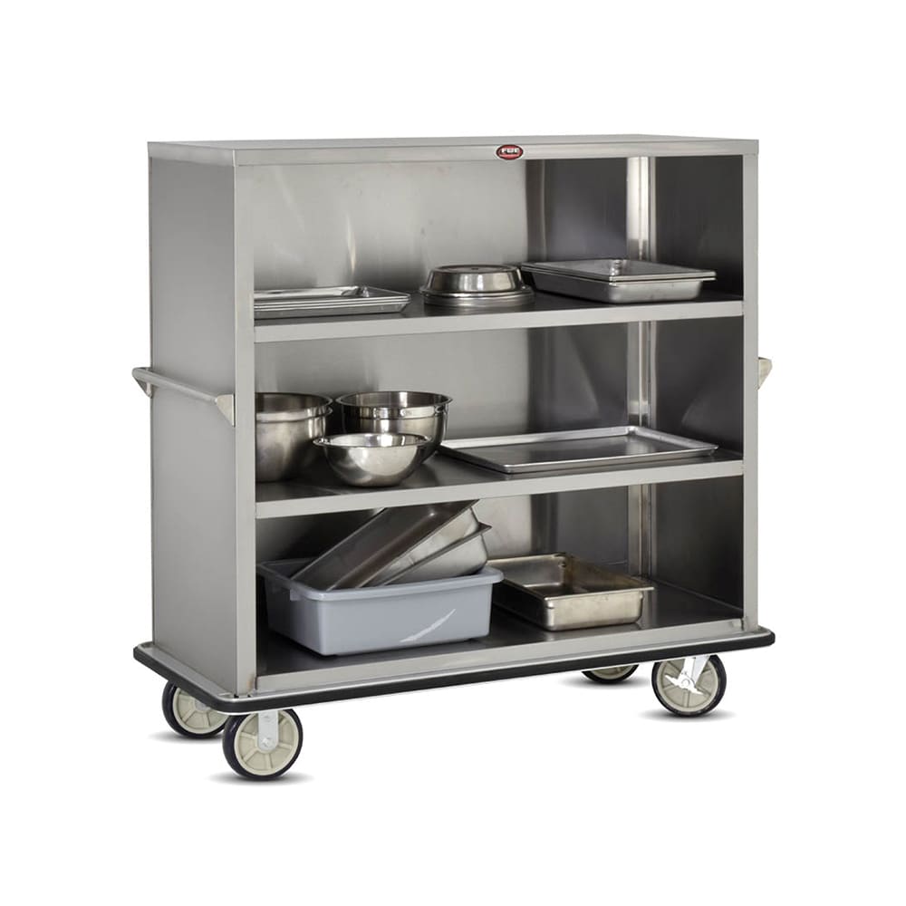 FWE UCE-415 Enclosed Banquet Cart - 4 Levels, 1600 lb. Capacity, Stainless
