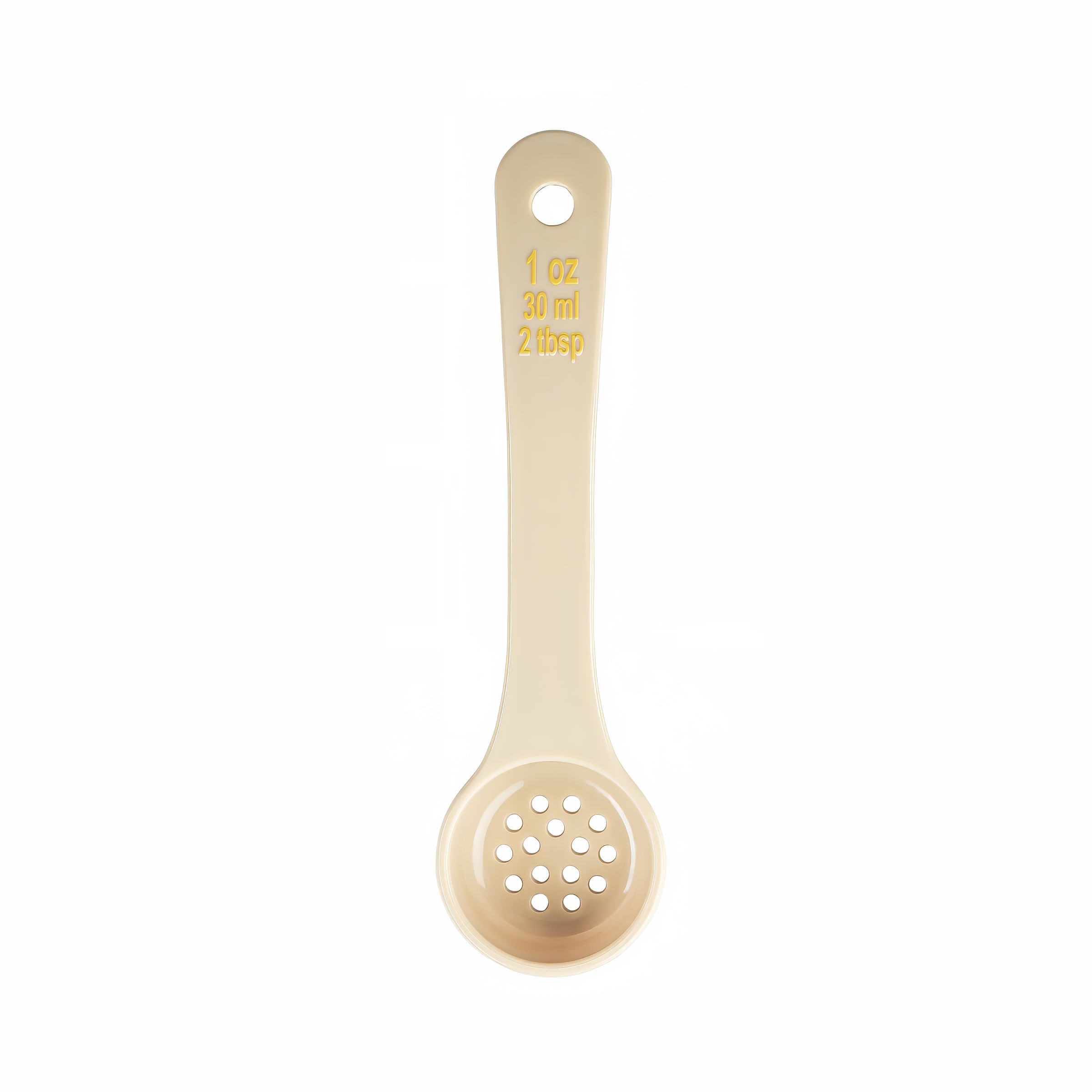 Tablecraft 10639 1 oz Perforated Portion Spoon w/ Short Handle ...