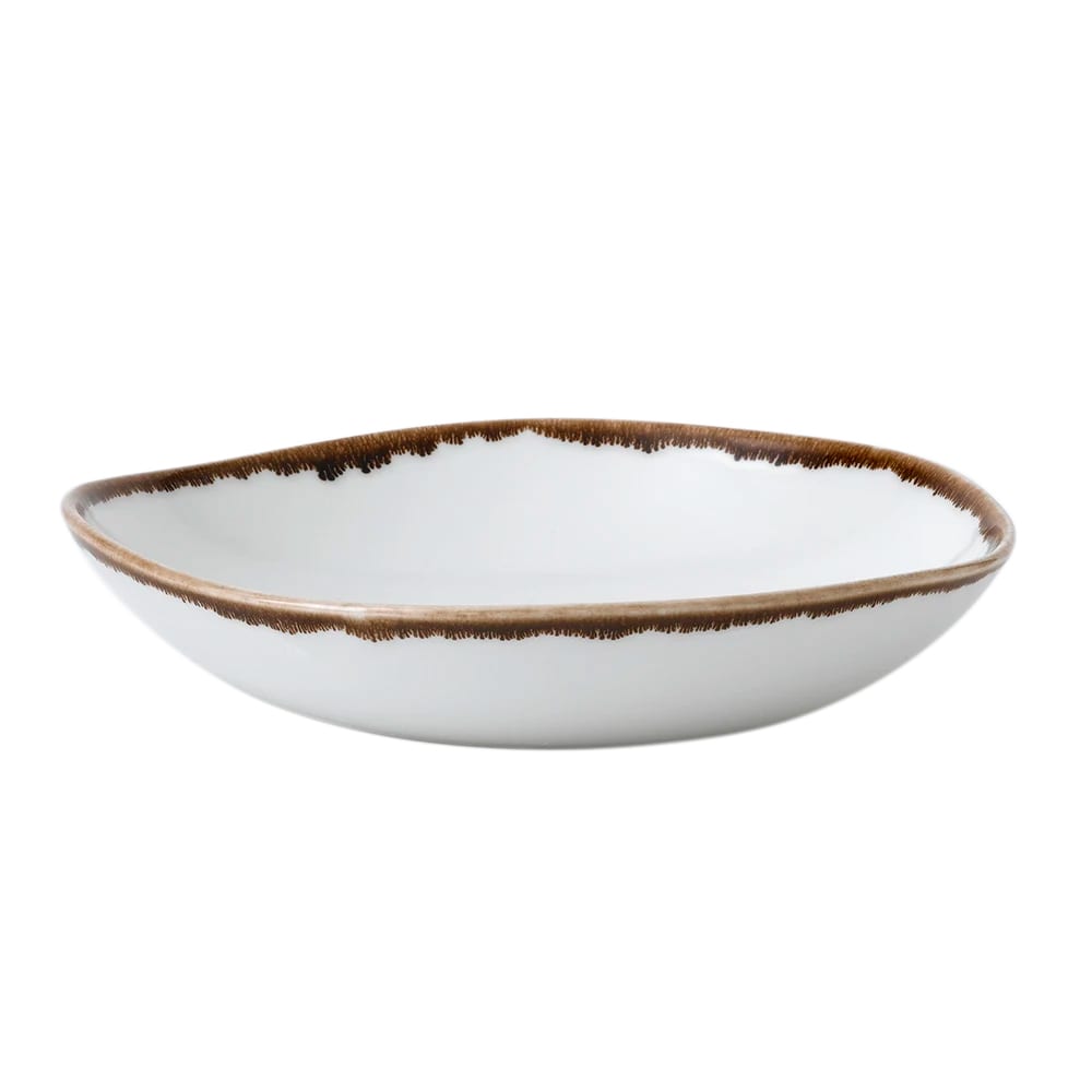 Dudson HN253 38 oz Harvest Trace Bowl - Ceramic, Natural