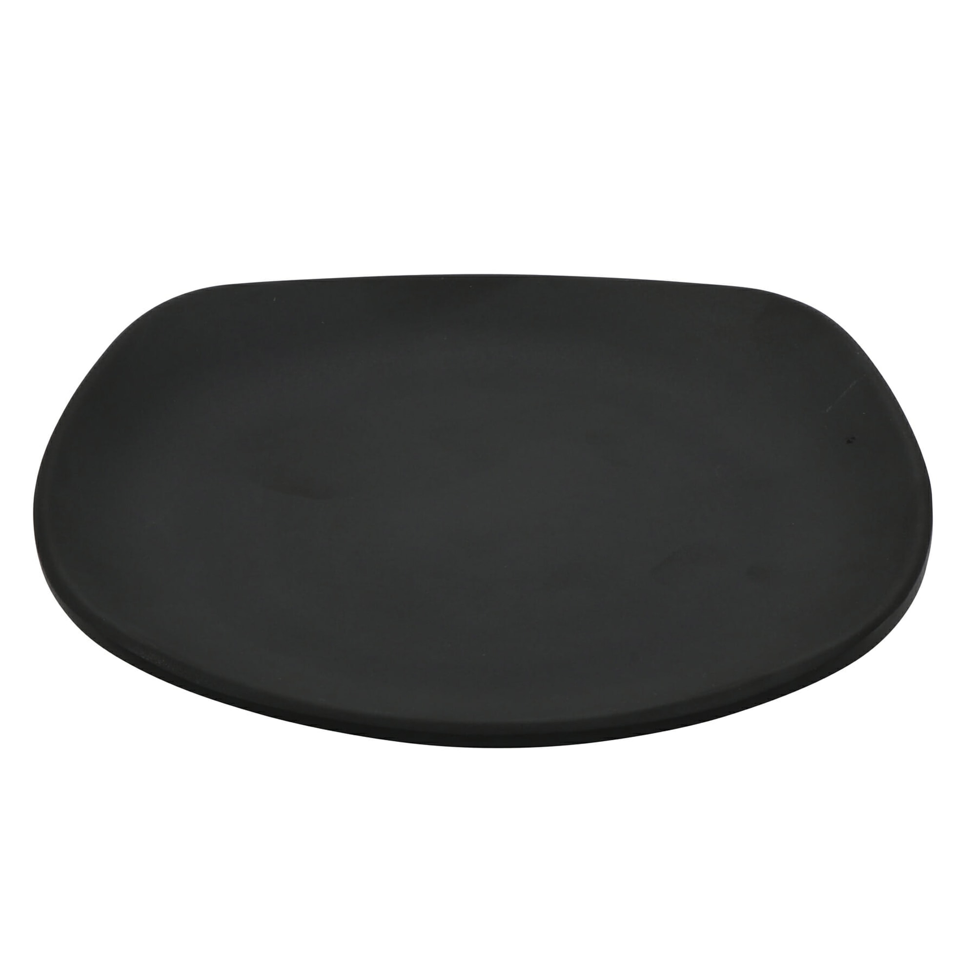 GET P-875-BK 9" Melamine Square Plate, Black