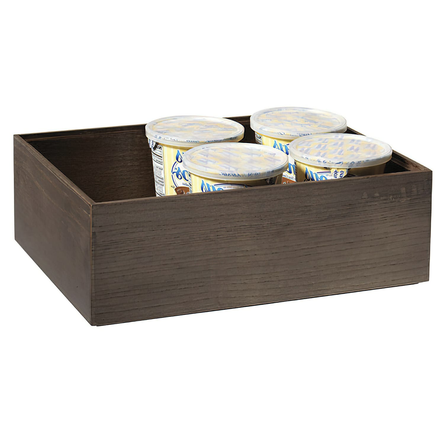 GET WB-1294WD-GA Rectangular Display Box - 12"L x 9"W x 4"H, Wood, Gray Ash