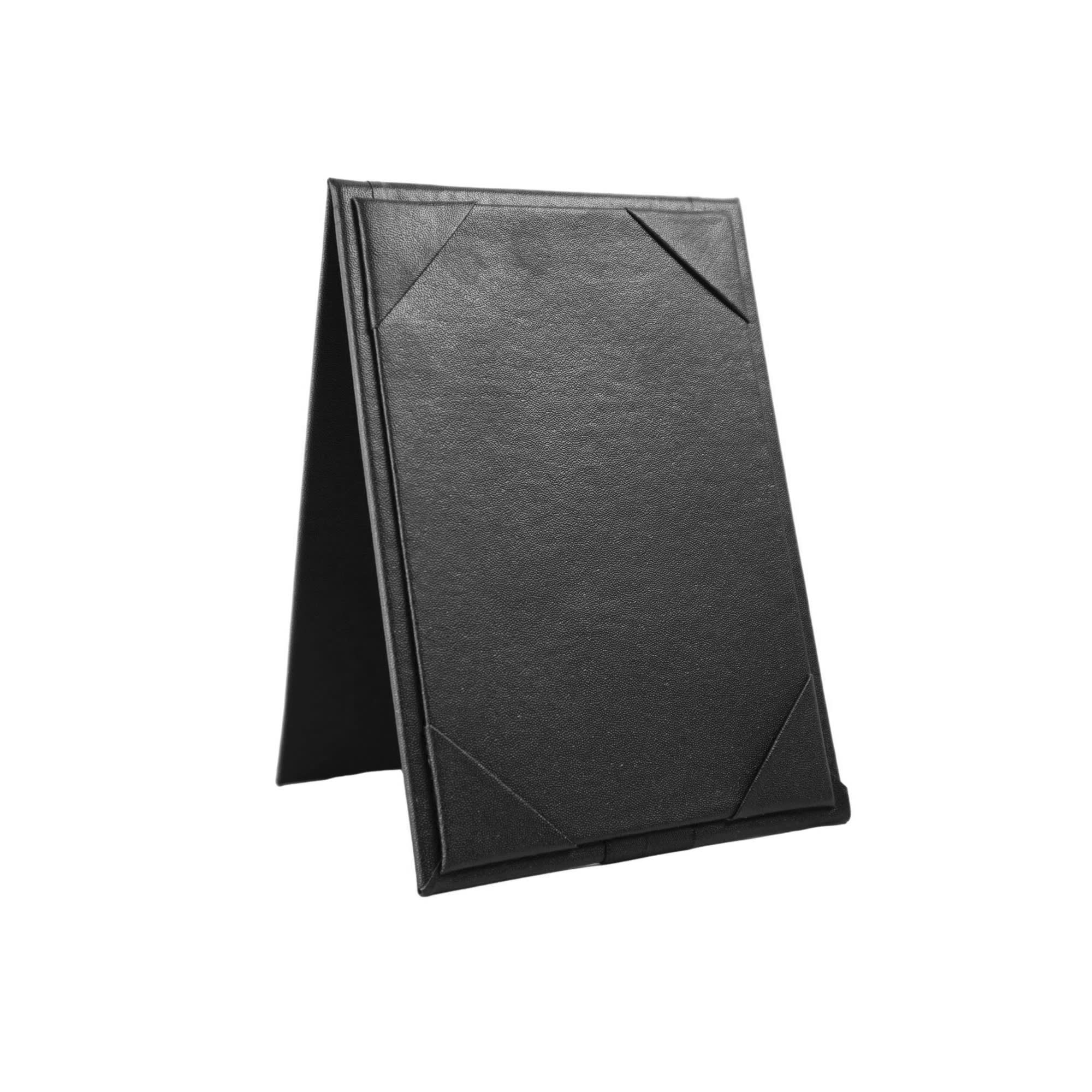 Risch TENT 4X6 Double Sided Tabletop Menu Tent - 4" x 6", Black