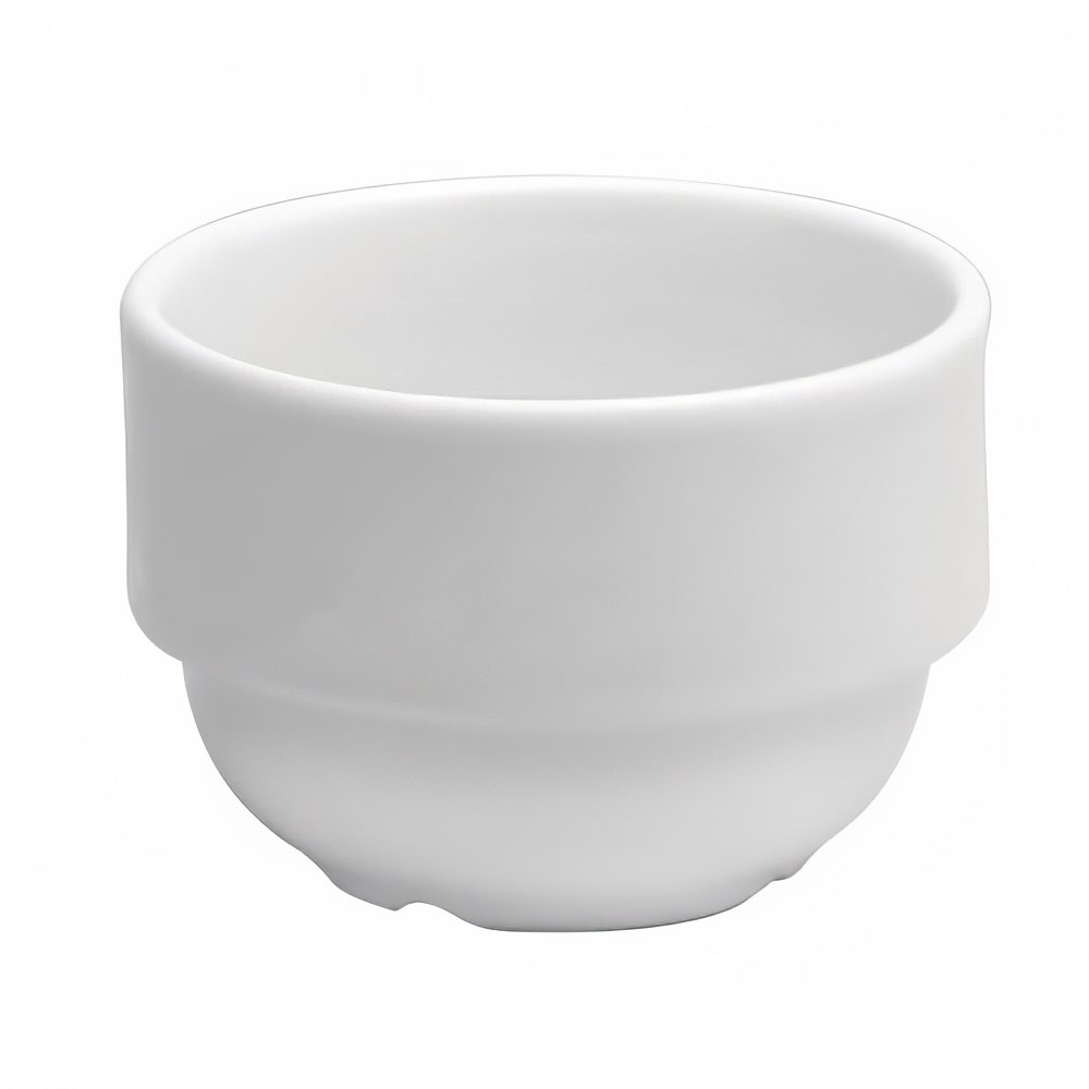 Oneida F8010000705 9 1/2 oz Buffalo Bouillon Bowl - Porcelain, Bright White