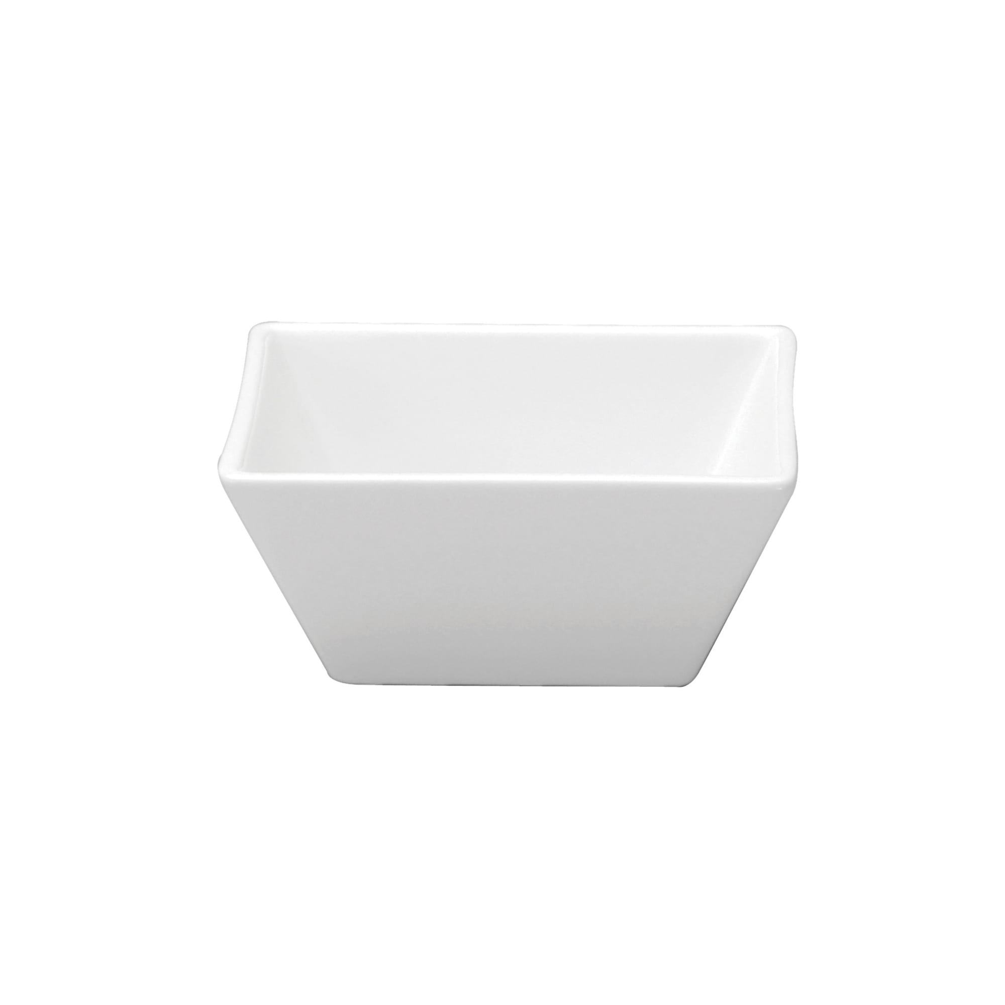 Oneida F8010000714S 15 1/2 oz Square Buffalo Bowl - Porcelain, Bright White