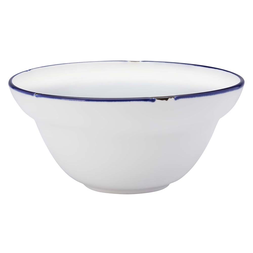 Oneida L2105008701 9 oz Tintin™ Cereal Bowl - Porcelain, White & Blue