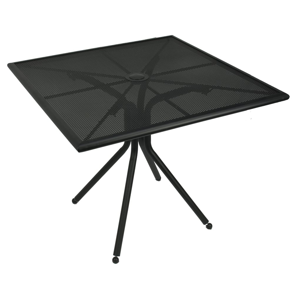 American Tables & Seating AB3636 36" Square Outdoor Table w/ Umbrella ...