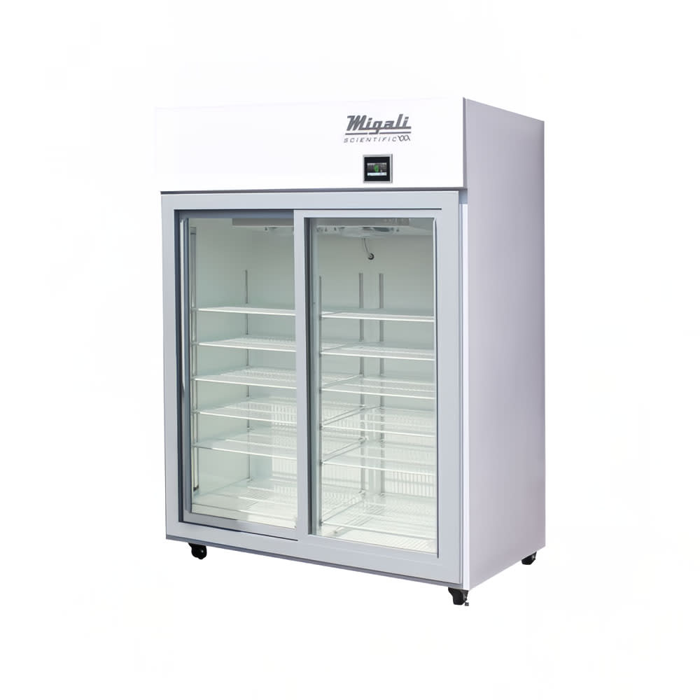 Migali EVOX-2RGS 55" Two Section Vaccine Refrigerator w/ Sliding Glass ...