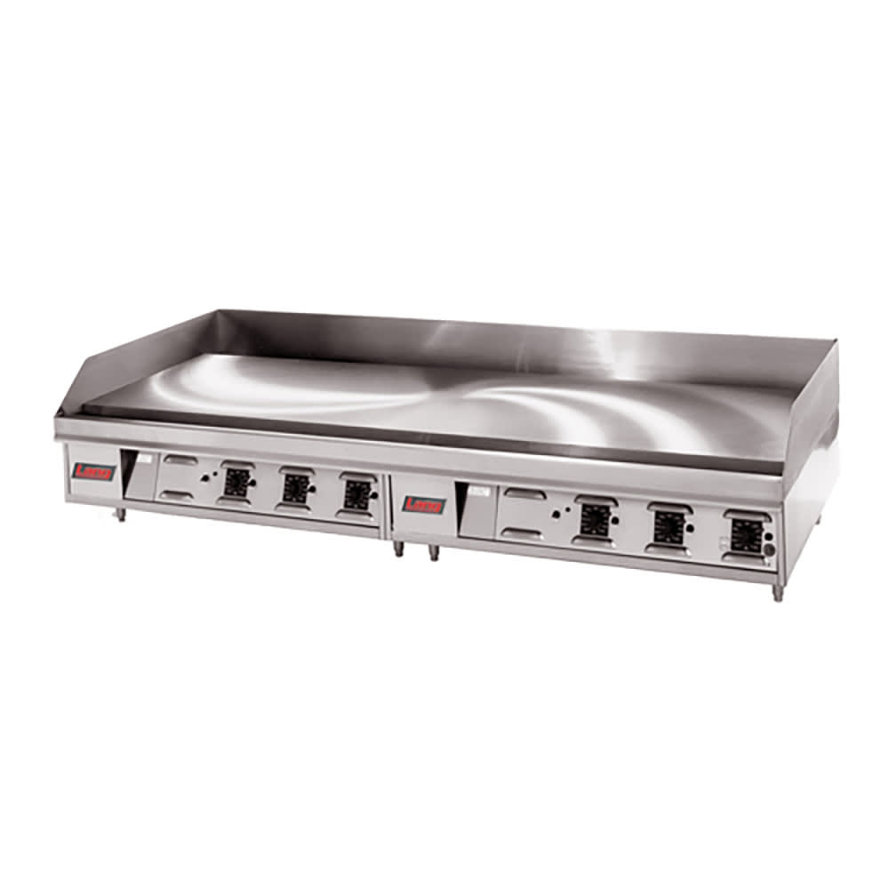 Lang 272T 72" Gas Griddle w/ Thermostatic Controls - 1" Steel Plate, Natural Gas