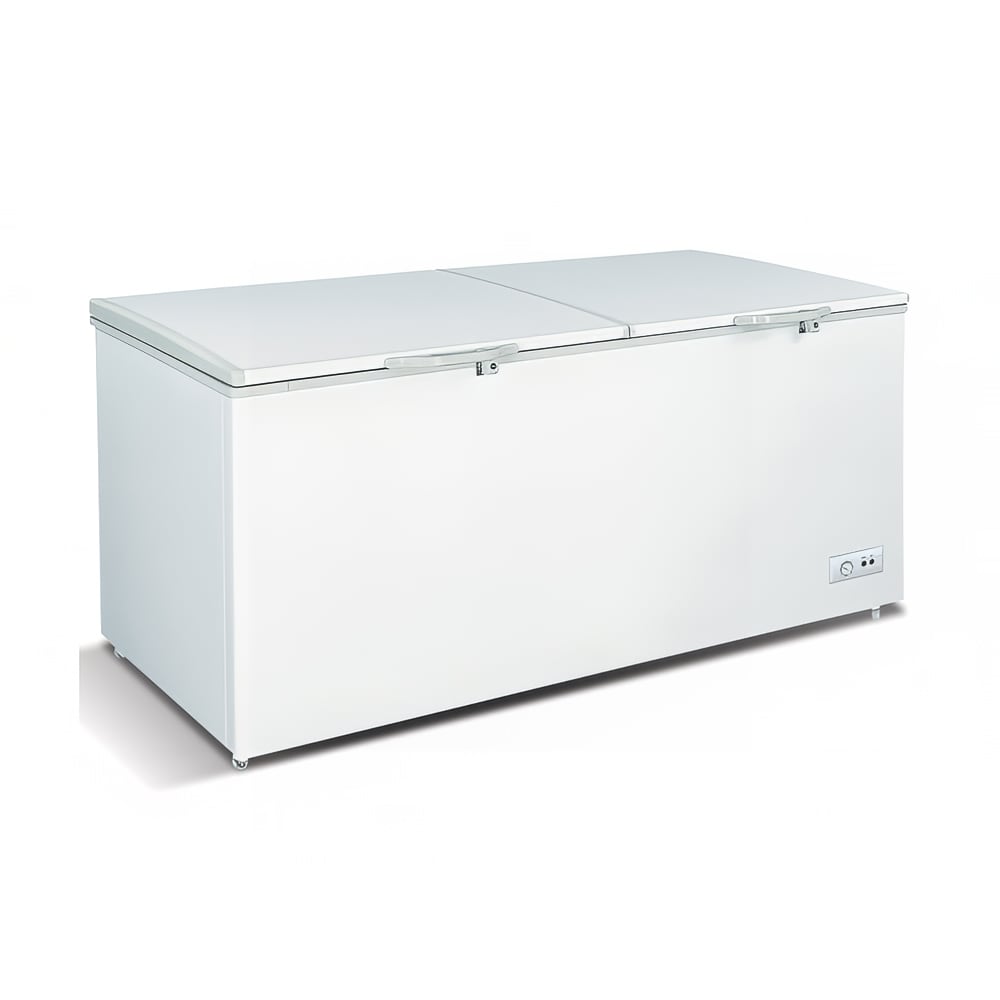 Omcan 46505 76" Mobile Chest Freezer w/ (2) Baskets - White, 115v