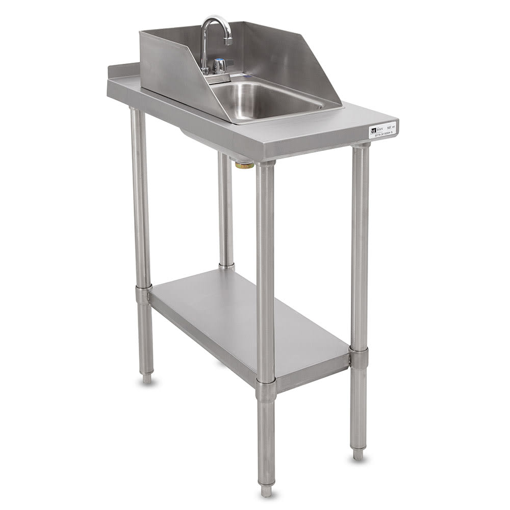 John Boos EFT8-3015SSK-S-X Equipment Filler Table w/ Drop In Sink, Rear ...