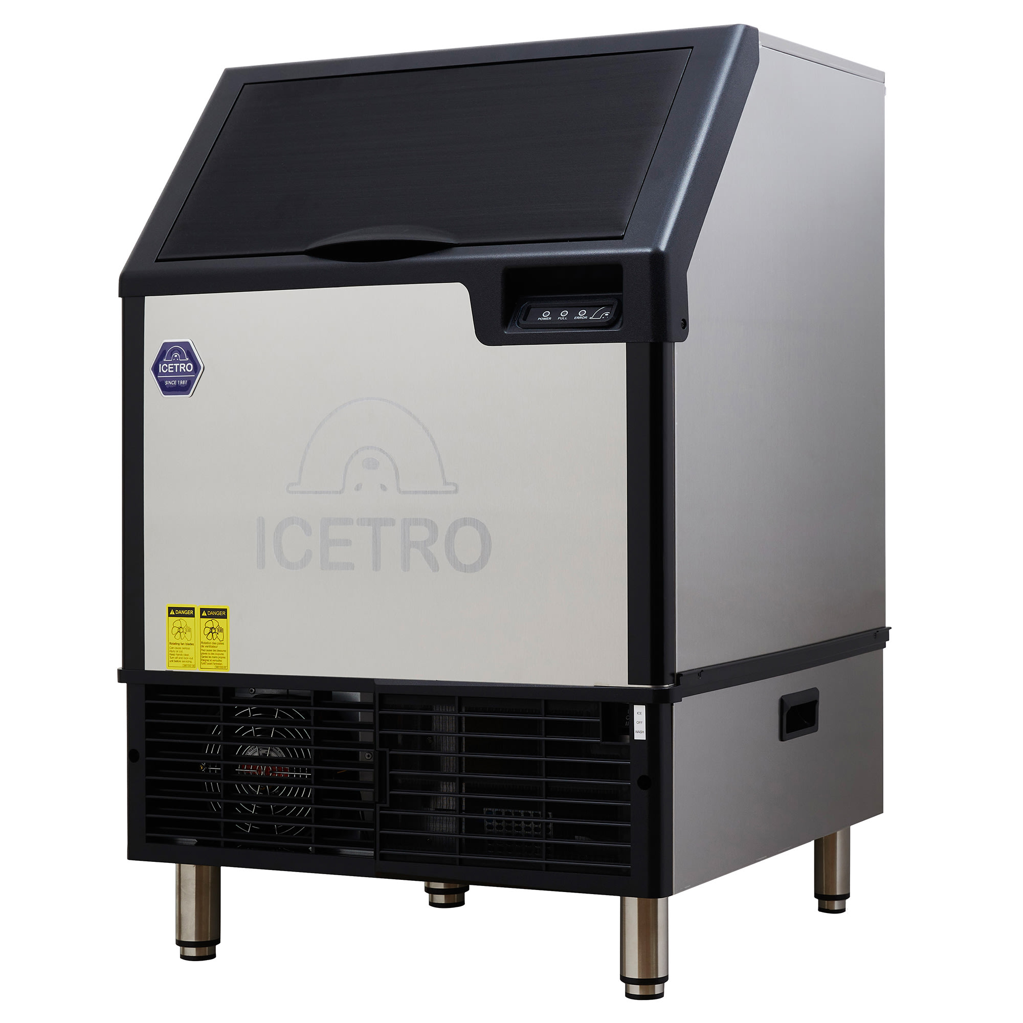 ICETRO IU-0170-AH 26" Half Cube Undercounter Ice Machine - 175 lbs/day ...