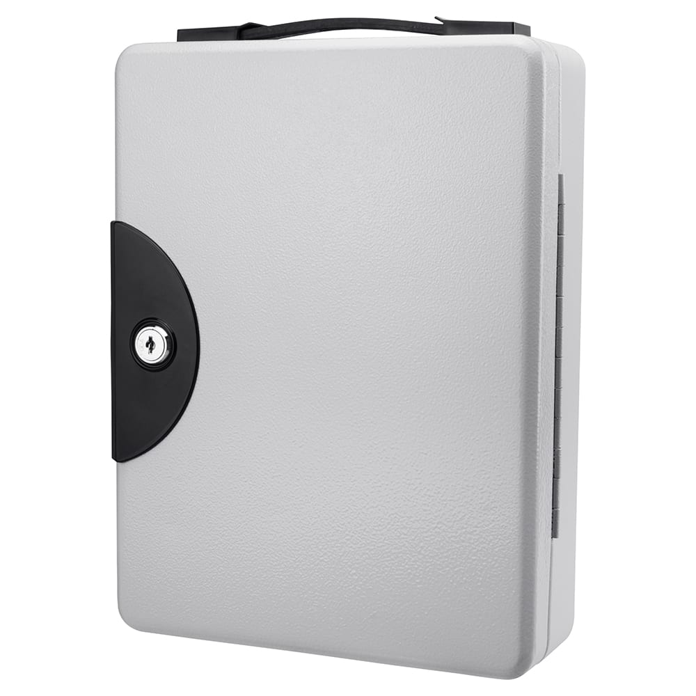 Barska CB12948 50 Key Portable Key Cabinet w/ Key Lock - Steel, White