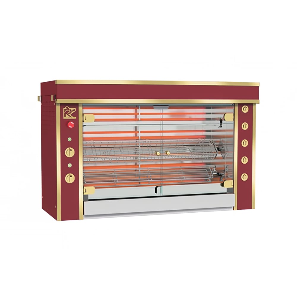Rotisol USA GF1375-2E-LUX Electric 3 Spit Commercial Rotisserie w/ 12 ...