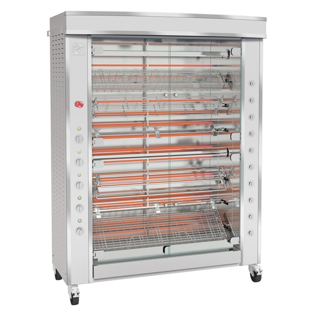 Rotisol USA GF1375-8E-SS Electric 8 Spit Commercial Rotisserie w/ 48 ...