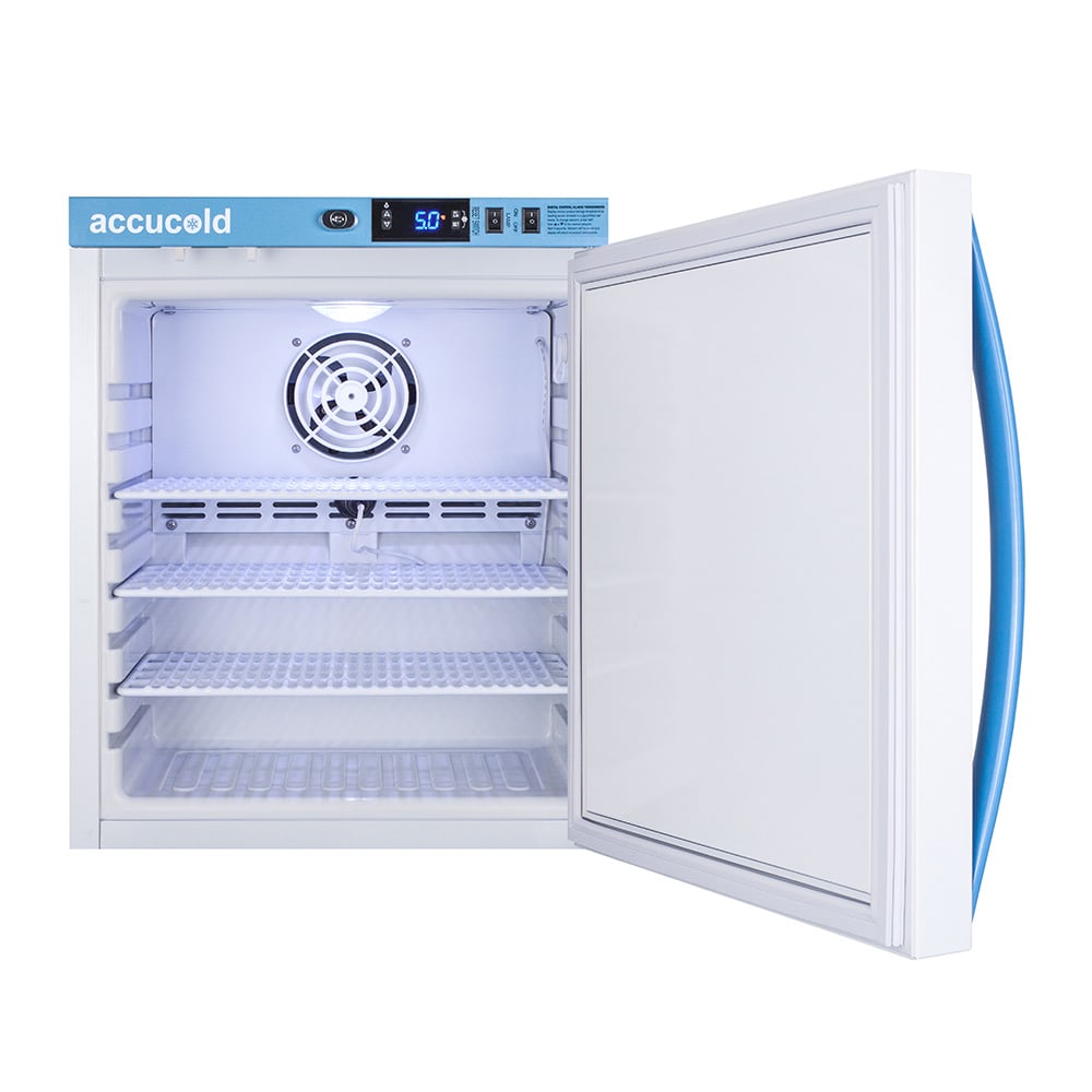 Accucold ARS1PV 1 cu ft Countertop Pharma-Vac Medical Refrigerator w ...