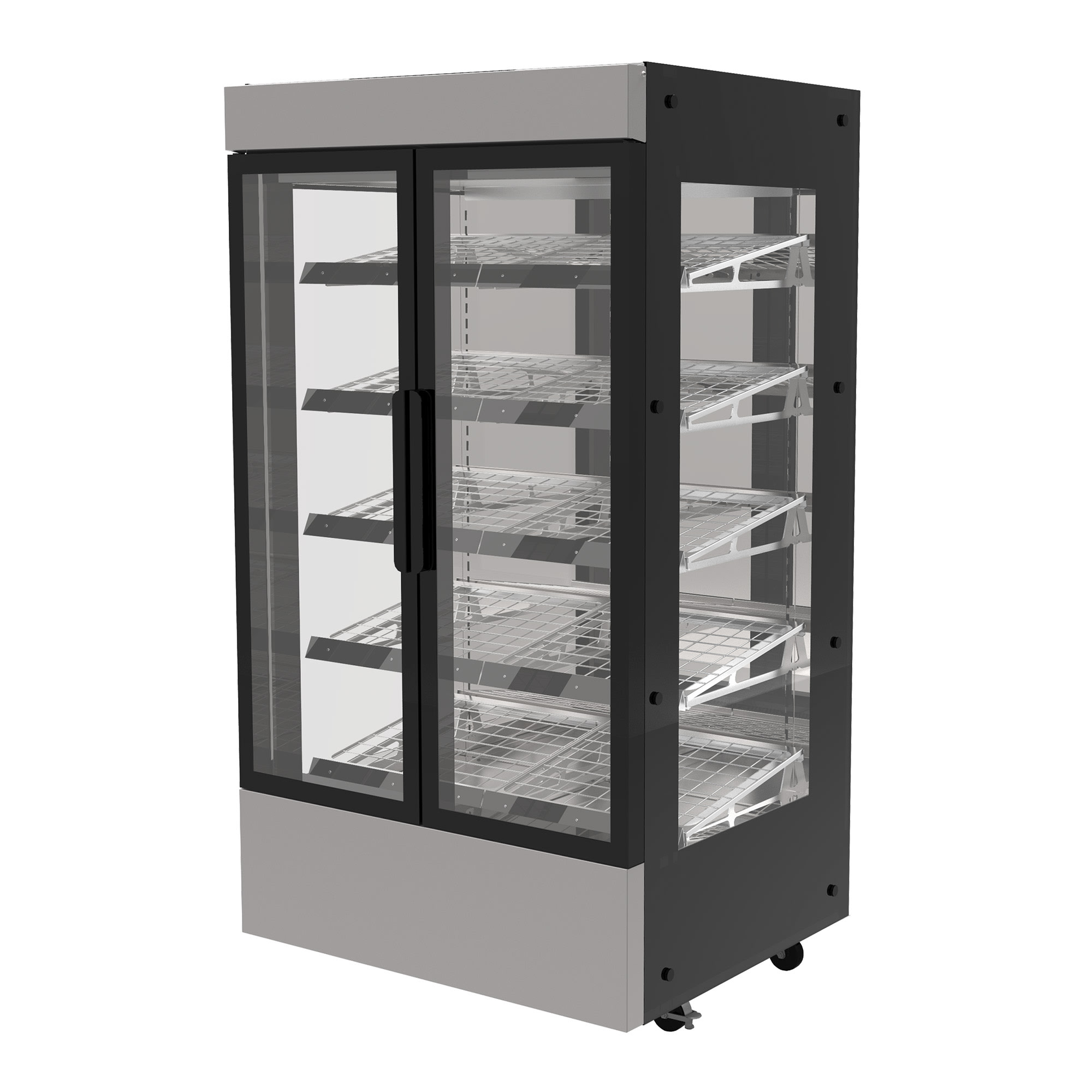 Flexeserve HUB-1000 38 7/10" Self Service Floor Model Heated Display ...