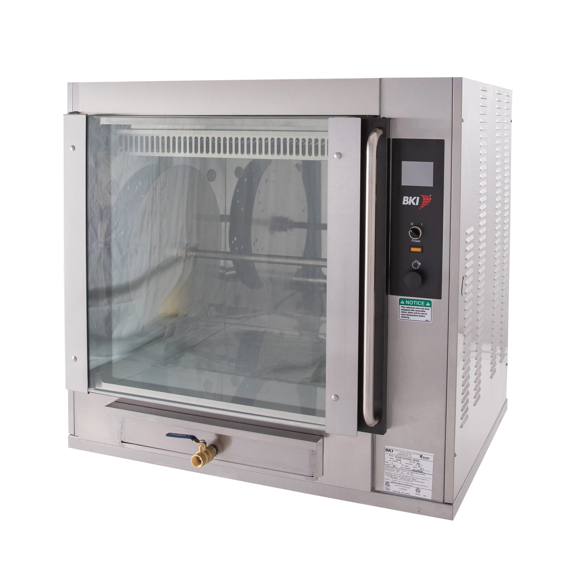 BKI VGG-8-F Electric 40 Bird Commercial Rotisserie, 208v/3ph