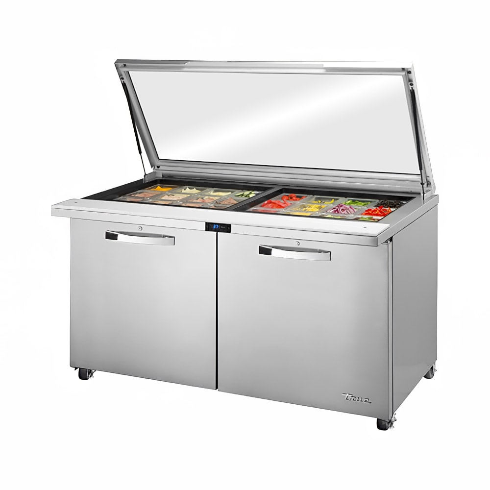 True TSSU-60-24M-B-ST-FGLID-HC~SPEC3 60" Mega Top Sandwich/Salad Prep ...