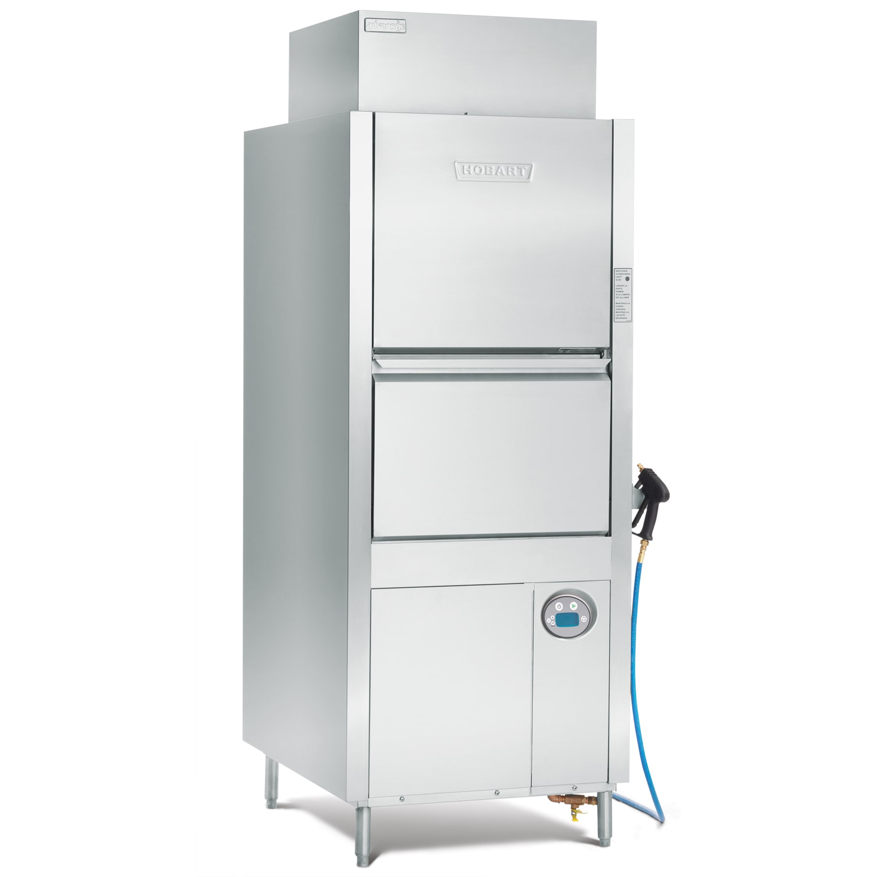 Hobart PW10ER-2 High Temp Door Type Dishwasher w/ Built In Booster ...