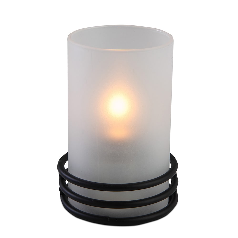Sterno 80362 Brooklynn Candle Lamp - 2 13/16"D x 4"H, Glass, Frost