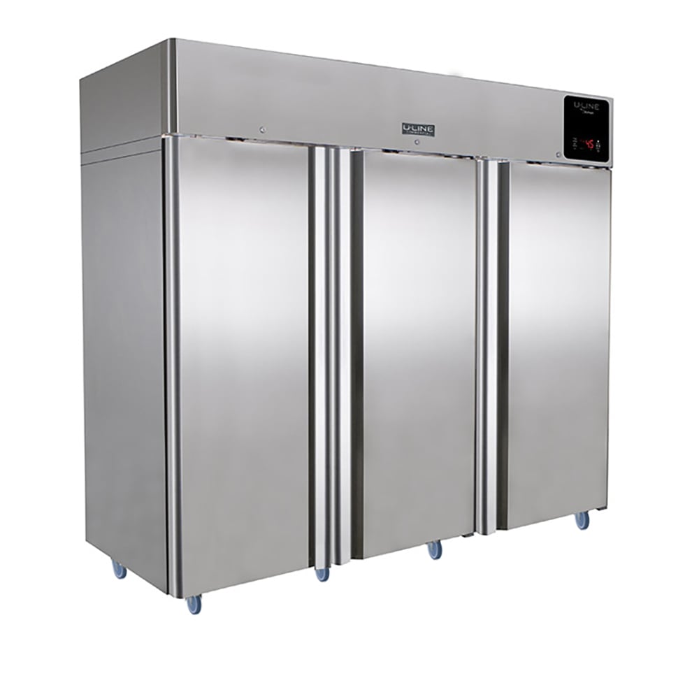 U-Line UCFZ585-SS71A 85" Three Section Reach In Freezer, (3) Solid ...