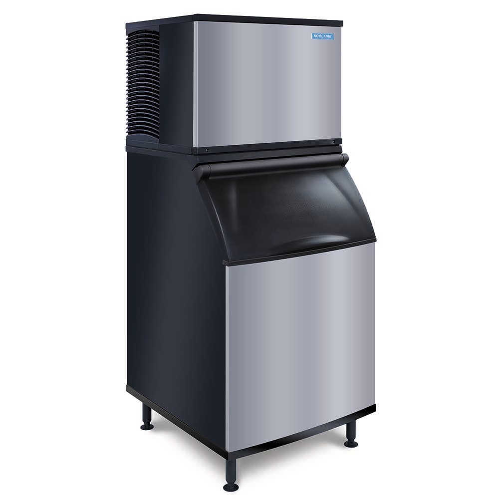 Koolaire KYT0400W/K570 422 lb Half Cube Ice Machine w/ Bin - 532 lb ...
