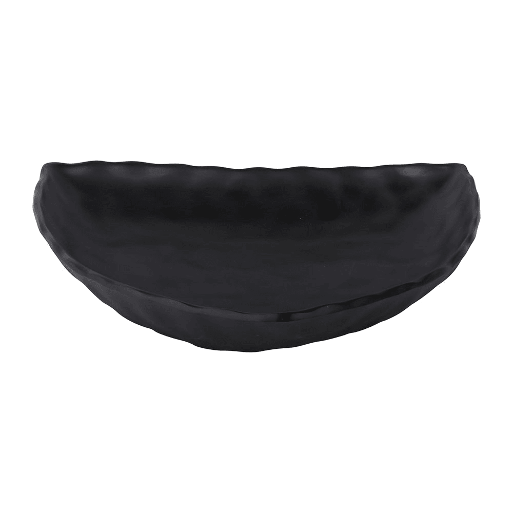 Elite Global Solutions JW7012-B 12" Triangular Zen Platter- Melamine, Black