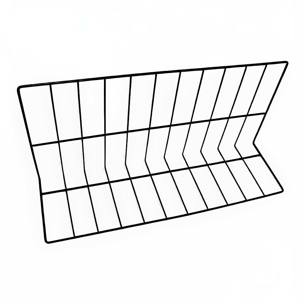 Elite Global Solutions W81226-B Wire Shelving Divider - 26"L x 8"W x 12 ...
