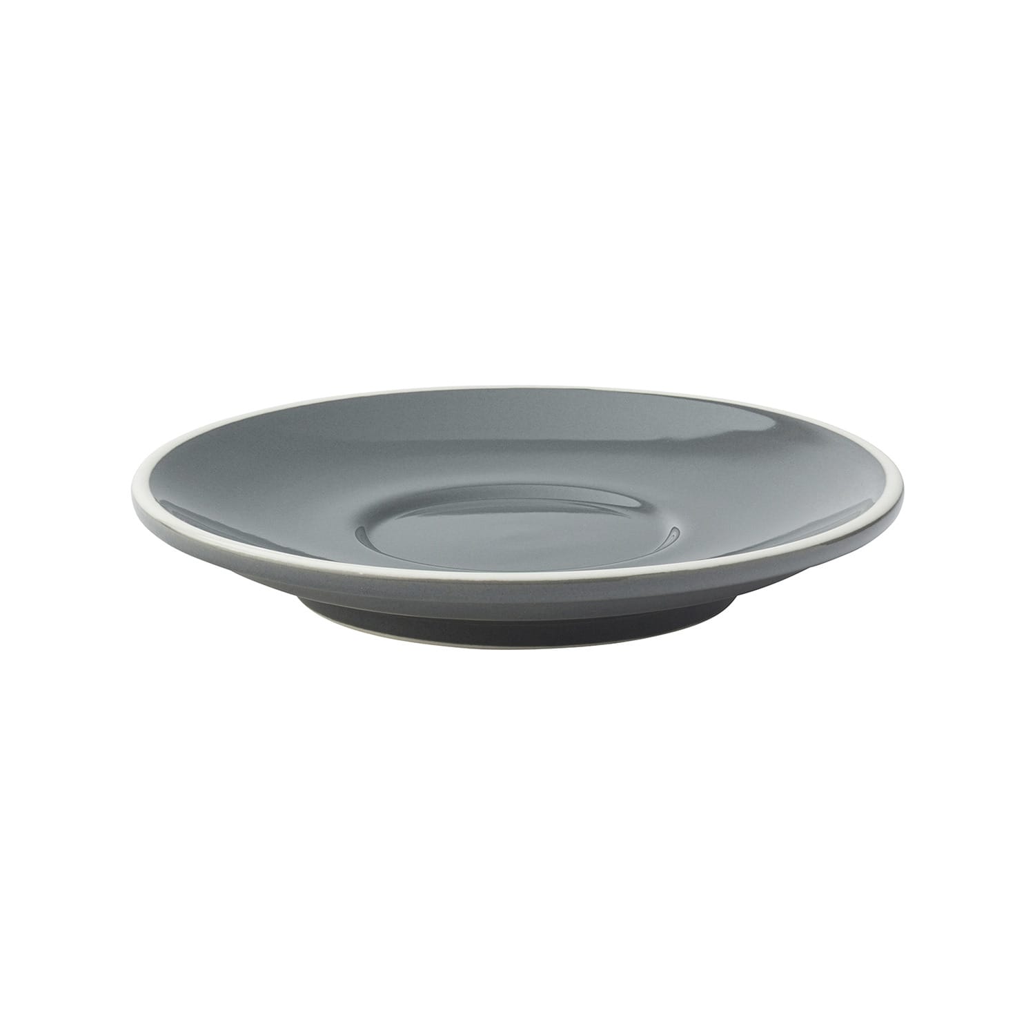 Steelite UCT8122 6" Utopia Barista Saucer - Porcelain, Gray