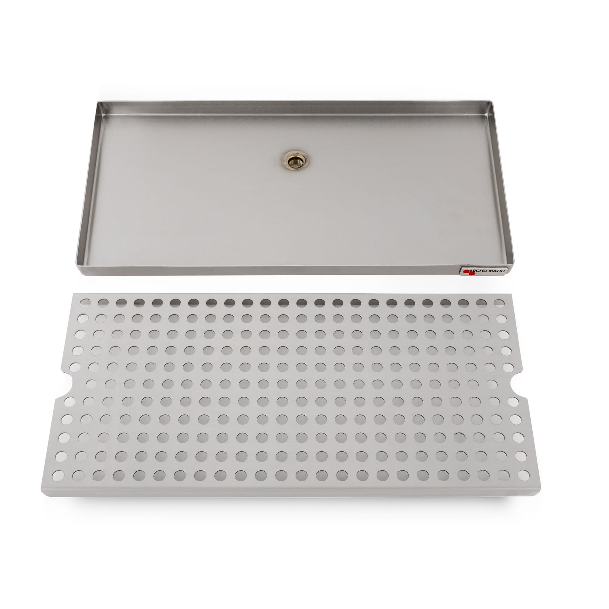 Micro Matic DP-820D-16 Surface Mount Drip Tray Trough w/ 5/8" Drain ...