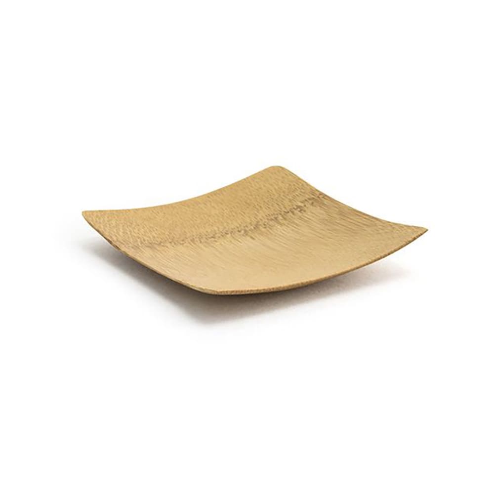 Front of the House ASA009BBB24 2 1/4" Square Sampler™ Plate - Bamboo