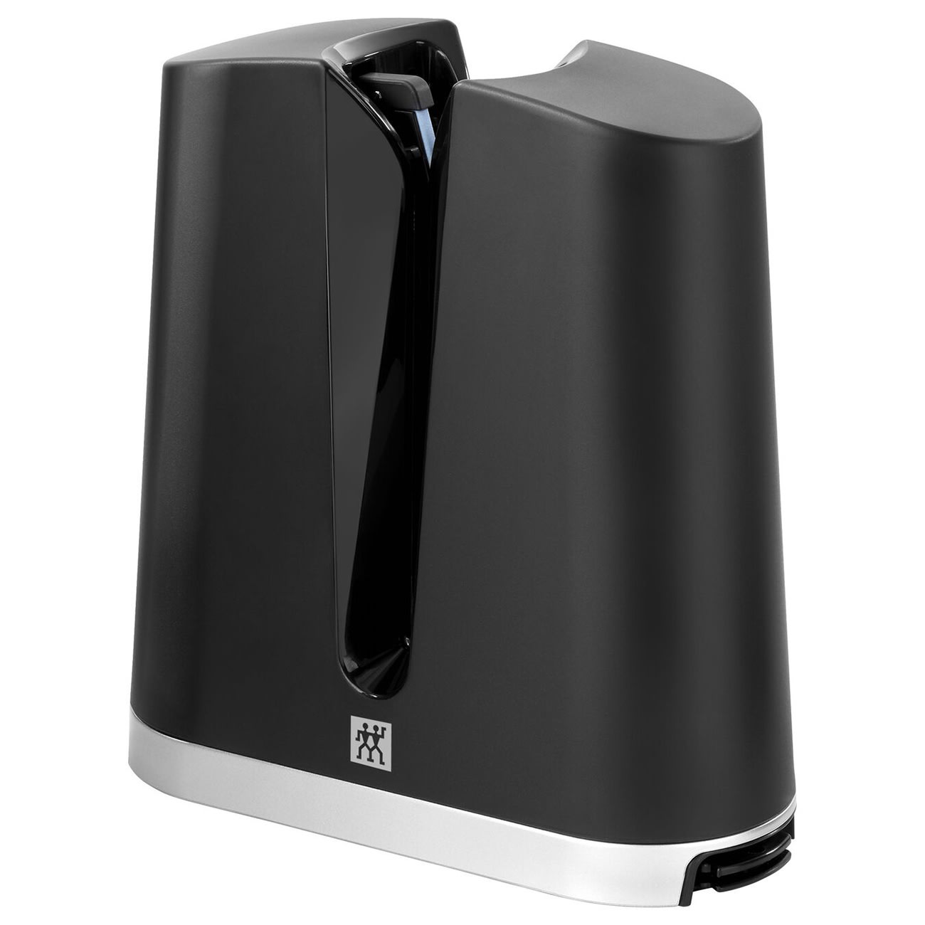 Zwilling 1001799 V Edge Pull Through Sharpener, Black/Silver