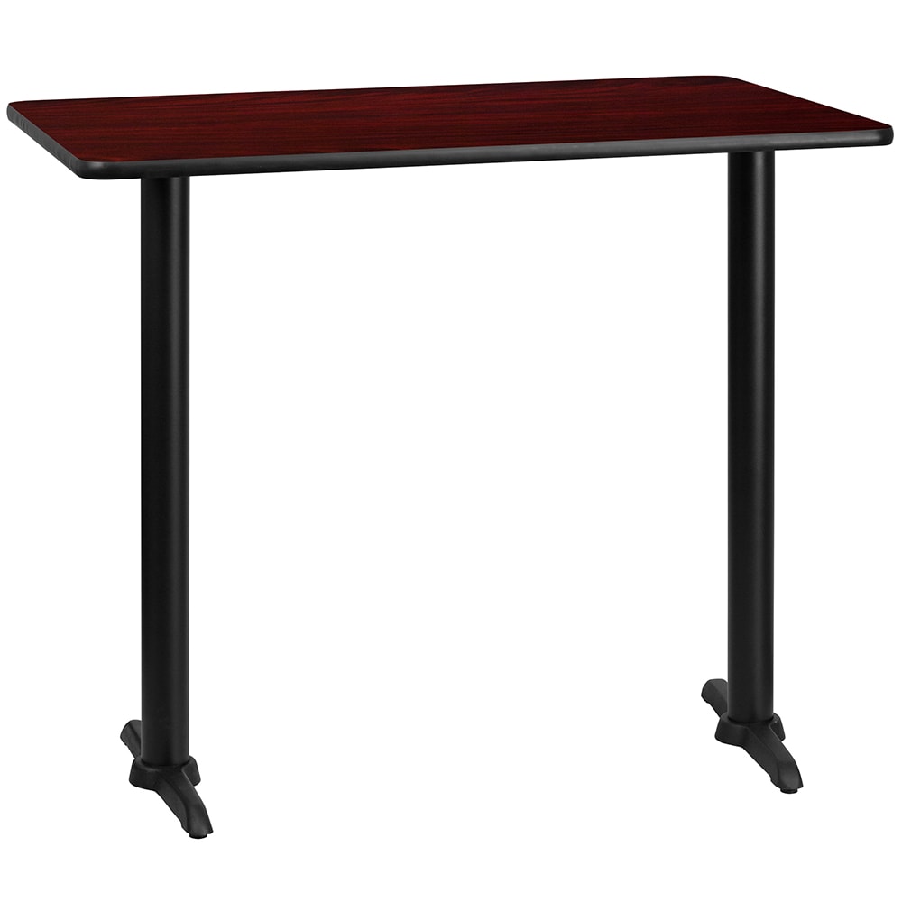 Flash Furniture XU-MAHTB-3048-T0522B-GG Rectangular Bar Height Table w ...