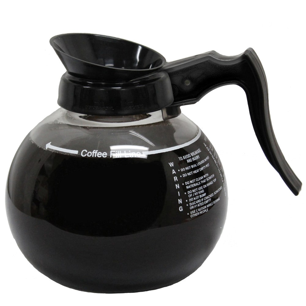Curtis 70180100306 64 oz Regular Coffee Decanter w/ Black Plastic Handle