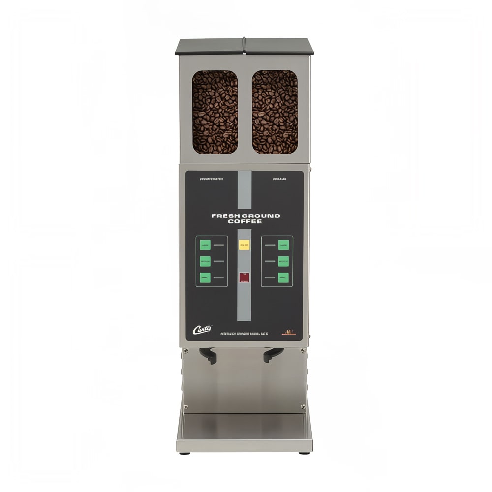Curtis ILGD-10 Automatic Twin Coffee Grinder w/ (2) 7 1/2 lb Hoppers ...