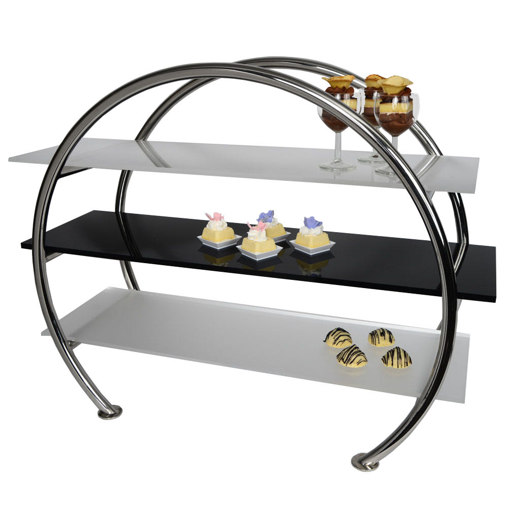 Eastern Tabletop 1755AC 3 Level Circular Display Stand - 33"L x 13 5/8 ...