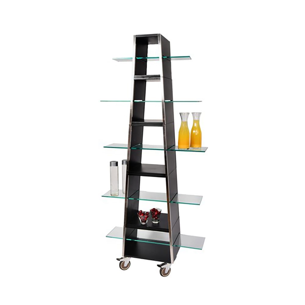 Eastern Tabletop 1805BK Multi-Level Mobile Buffet Display Tower - 17 1/ ...