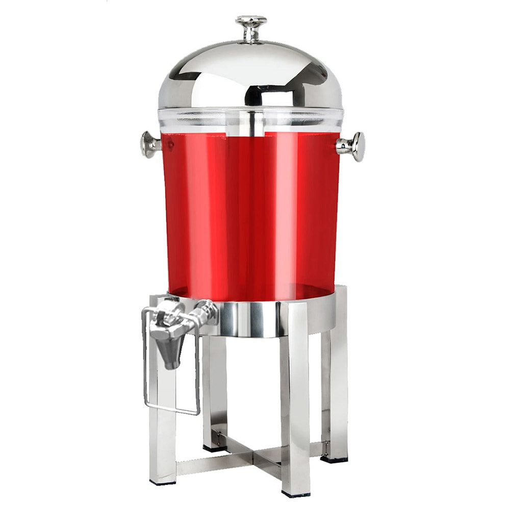 Eastern Tabletop 7522HF 2 Gallon Acrylic Beverage Dispenser - Silver ...