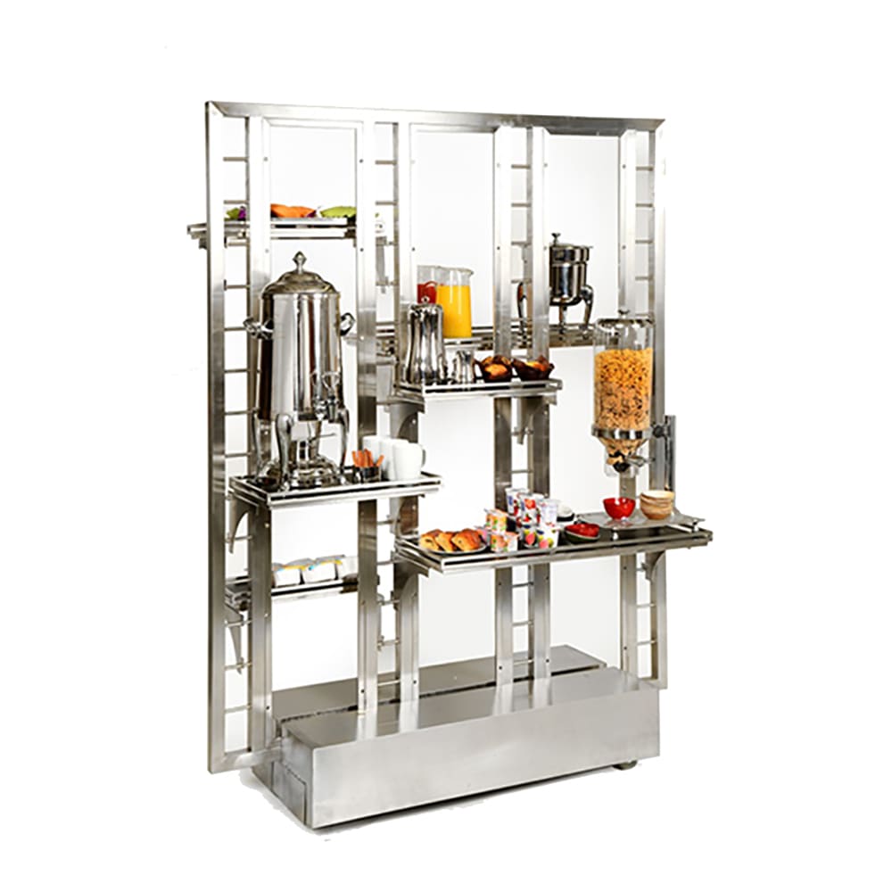 Eastern Tabletop ST1780 Grandstand Mobile Buffet System w/ (8) Shelves ...