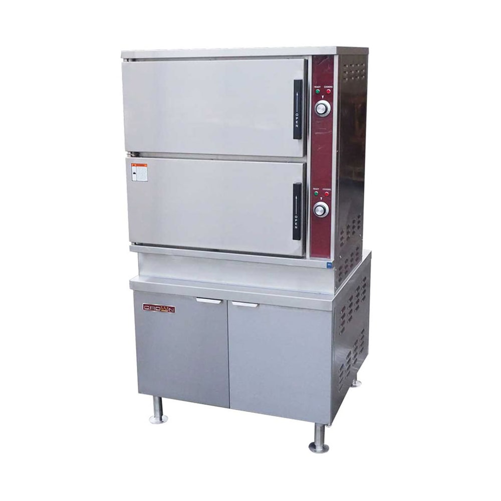 Crown Steam DCX-16 (16) Pan Convection Steamer - Cabinet, Direct Steam