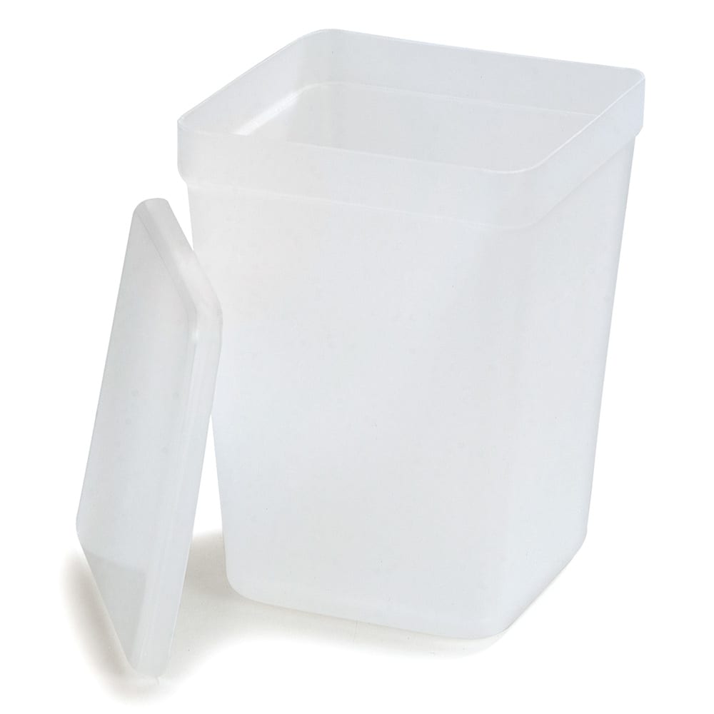 Carlisle 2 qt Storage Container - Stainless/Polypropylene, Translucent ...