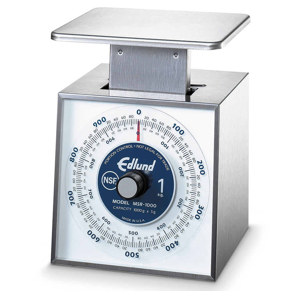 Edlund MSR-1000 Metric Portion Dial Type Scale, 1000 gm x 5 gm, w/ Air ...