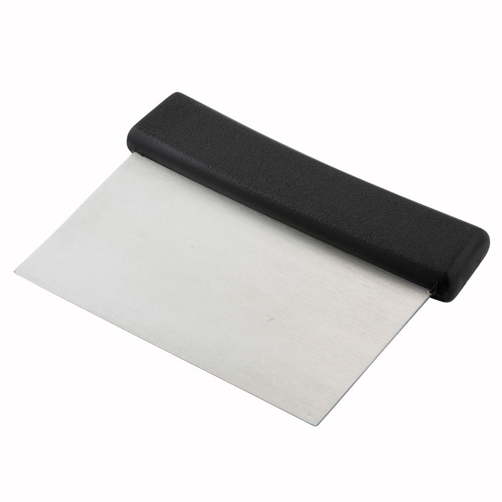 Winco DSC-2 Dough Cutter/Scraper w/ Black Plastic Handle - 6" x 3 ...