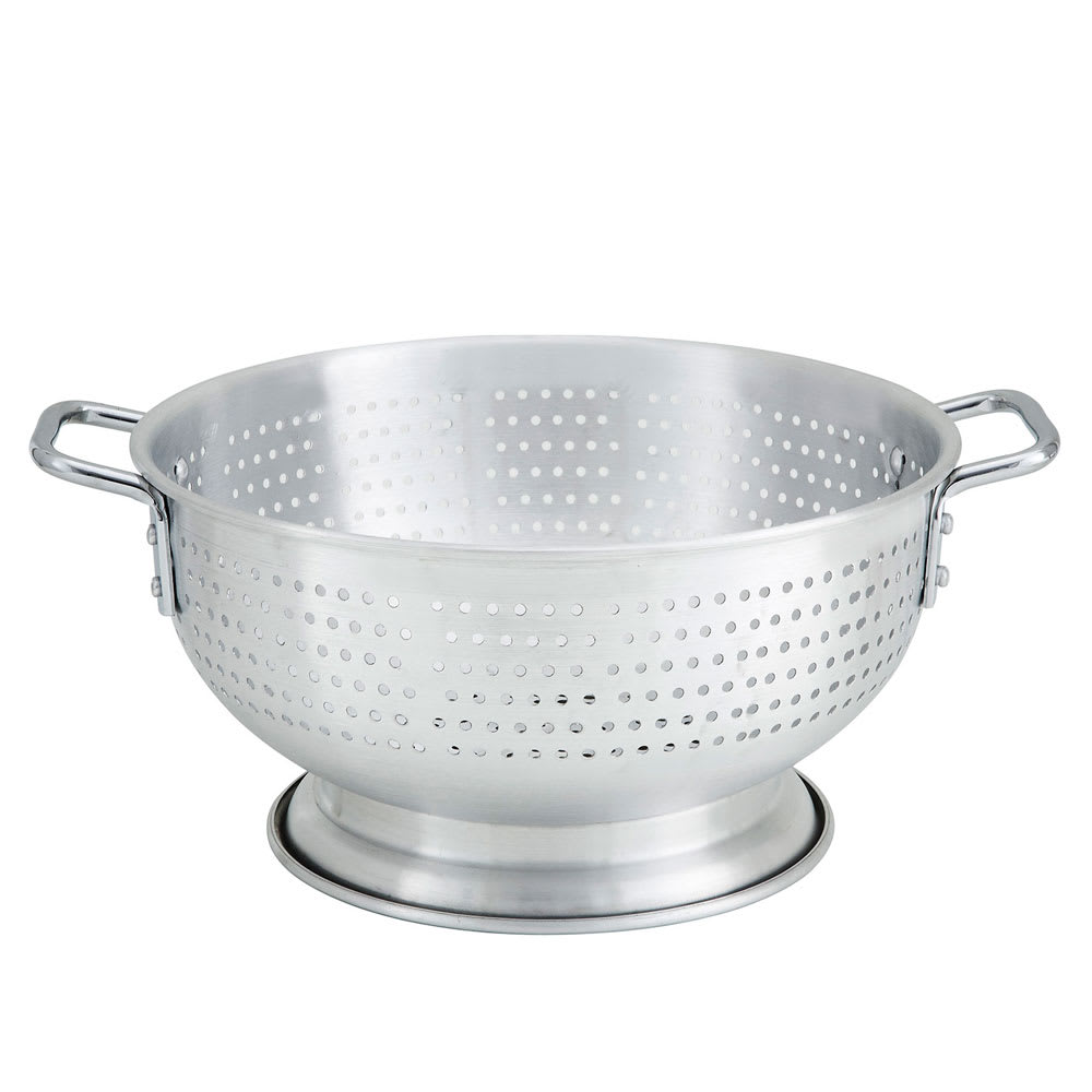 Winco ALO-11BH 11 qt Colander w/ 15" Bowl Diameter, Aluminum