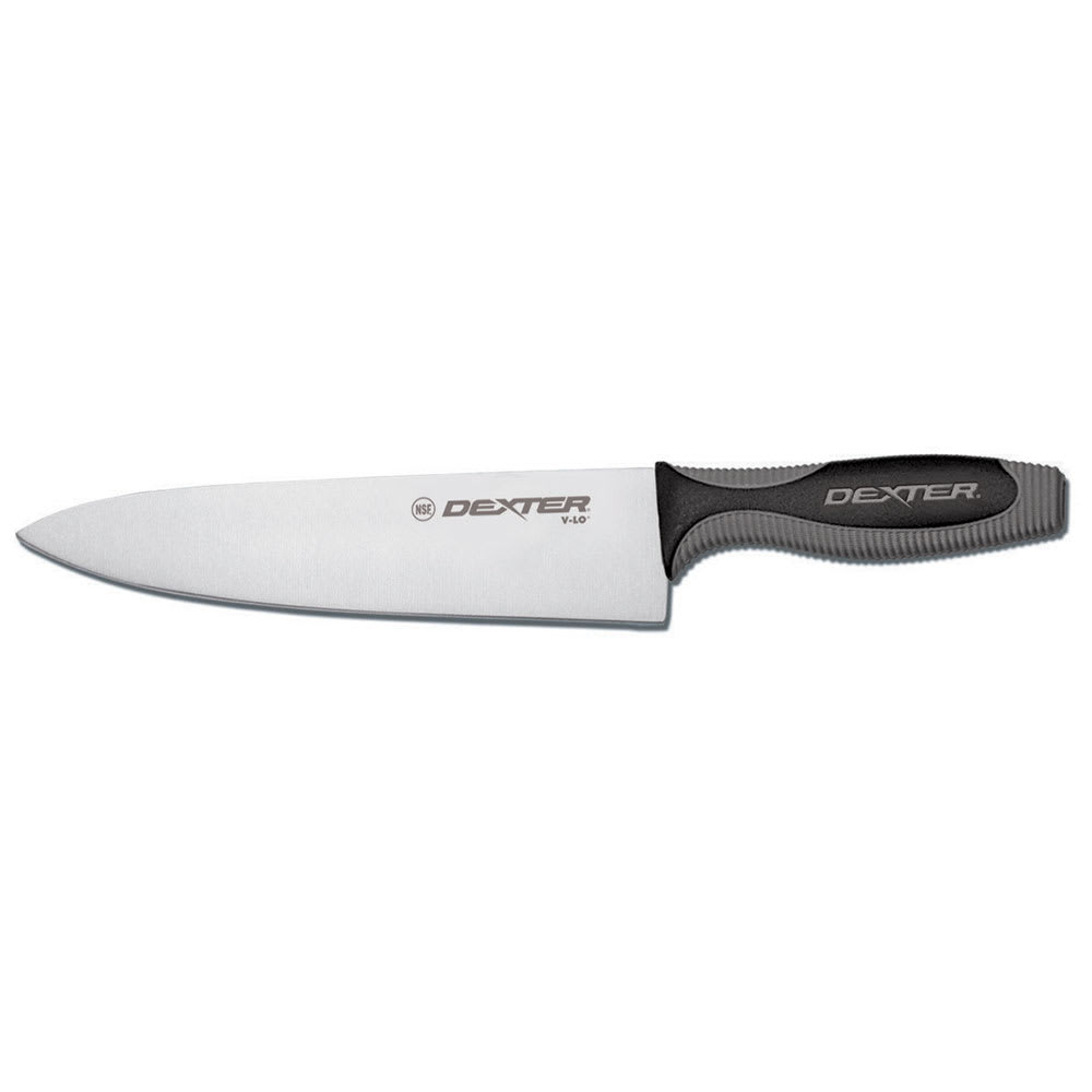 Dexter Russell V145-8PCP 8" Chef's Knife w/ Soft Rubber Handle, Carbon ...